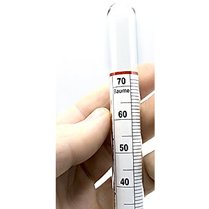 EISCO Universal Laboratory Hydrometer in Hard Plastic Case- Measure Specific Gravity Range 0.700 to 2.000-0.01 Graduations - Dual Scale for Light and Heavy Liquids