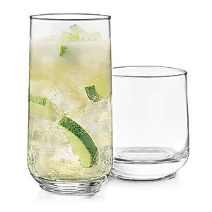 Libbey Ascent 16-Piece Tumbler and Rocks Glass Set