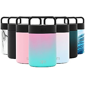Simple Modern Food Jar Thermos for Hot Food | Reusable Stainless Steel Vacuum Insulated Leak Proof Lunch Storage for Smoothie Bowl, Soup, Oatmeal | Provision Collection | 12oz | Sorbet