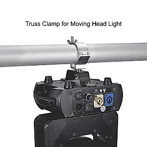 2 Inch Truss O Clamps, 10 Pack Olaalite Aluminum Stage Light Clamps for Truss, Heavy Duty 220LB LED Par Light Moving Head Lighting clamps, Fit for 48-52mm OD Tube/Pipe