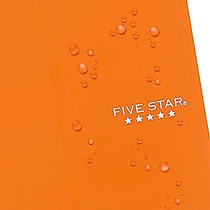 Five Star Small Spiral Notebook, 5 Subject, College Ruled Paper, 180 Sheets, 9-1/2" x 6", Color Will Vary, 1 Count (06184)