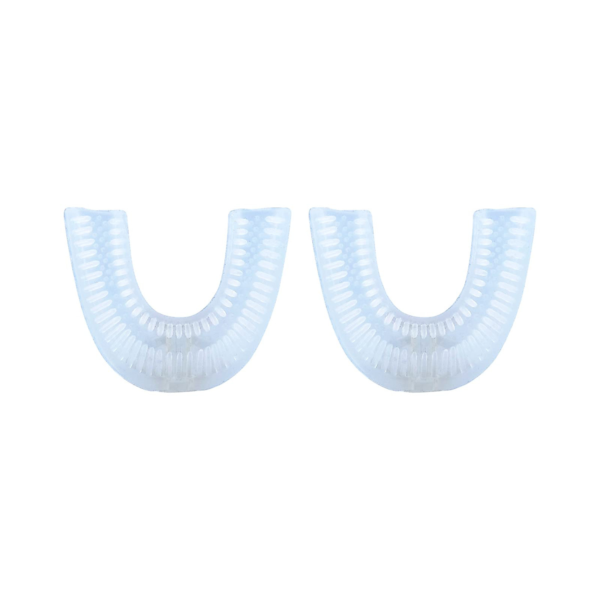 autobrush Silicone U Shaped Brush Head Replacement, Brush Head Refills, 360 Degree Oral Teeth Cleaning, Automatic Toothbrush Head Accessories, Adult and Kid Sizes (Ages 5-7, 2-Pack, Kids)