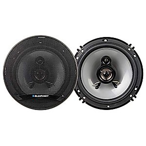 Blaupunkt GTX630 GTX Series GTX630 6.5-in. 300-Watt-Peak 3-Way Coaxial Speakers, Black