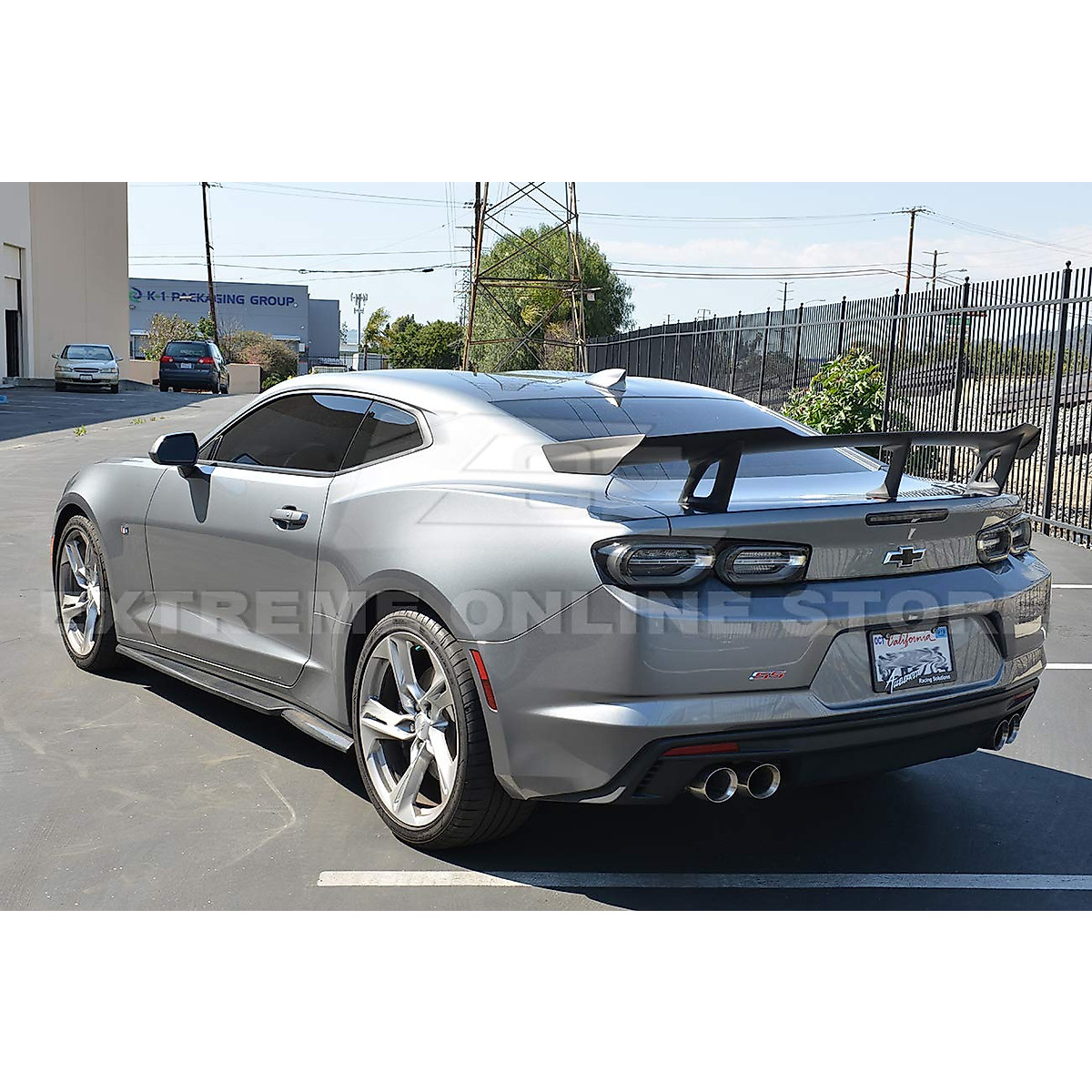 Replacement for 2016-Present Chevrolet Camaro ALL Models | ZL1 1LE Style ABS Plastic Matte Black Rear Trunk Lid Wing Spoiler