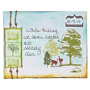 Inkadinkado Trees Mounted Rubber Stamp Set, 8 pc