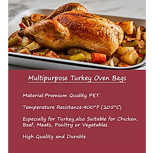 20 Counts Oven Bags Turkey Size | Large Oven Bag for Thangkgiving Day Turkey Roasting Cooking-2 Pack