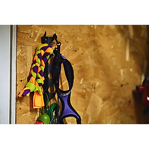 Multi-Functional Vertical Hooks- Made in The USA- Hook Solutions for Simple Organization (Black)