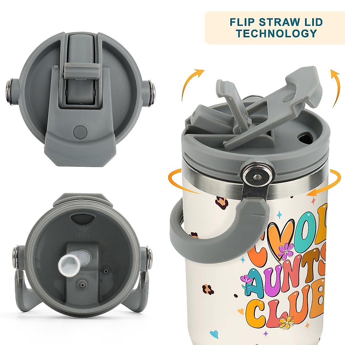 TAMUNBEE Aunt Gifts from Niece, Nephew - Birthday, Mothers Day, Thanksgiving, Christmas Gifts for Auntie - Best Aunt Ever Gifts Ideas - 30oz Tumbler With Handle