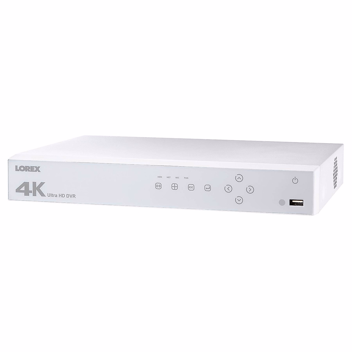 Lorex LHV51082TW 4K Ultra High Definition 8 Channel, 2TB Hard Drive Digital Video Surveillance Recorder (DVR), White,(M.Refurbished)