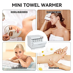 VERYTOP Hot Towel Warmer for Spa, 8.5L Small Towel Warmer Professional Mini Towel Warmer 2-in-1 Towel Heater for Facials, Towel Warmer Cabinet for Beauty Salon and Spa.(8.5L-White)