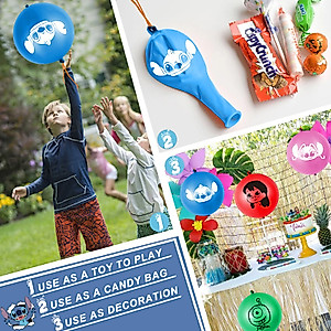 24 Pcs Punch Balloons Colorful Latex Punch Ball Party Favors Bounce Balloons with Rubber Band Handle for Birthday Party