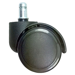 Premium Caster Office Chair Caster Wheel, Black, Set of 5 (ZT08)