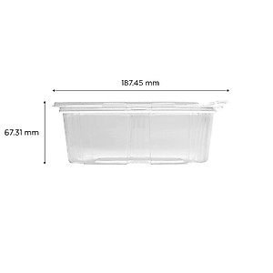 Karat 32oz PET Tamper Resistant Hinged Deli Container with Lid - 200ct