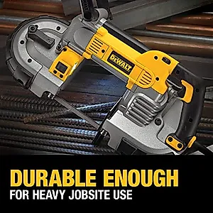 DEWALT - GID-298457 Portable Band Saw, Deep Cut, 10 Amp, 5-Inch (DWM120) Black/Yellow