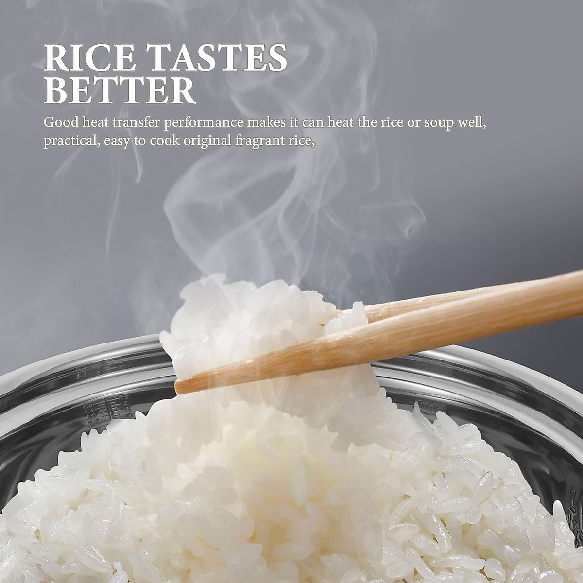 Uonlytech Rice cooker liner electric cooker inner pot rice cooker pot electric cooker liner pot power cooker inner rice cooker inner pot rice inner tank Stainless steel replace pots and pans