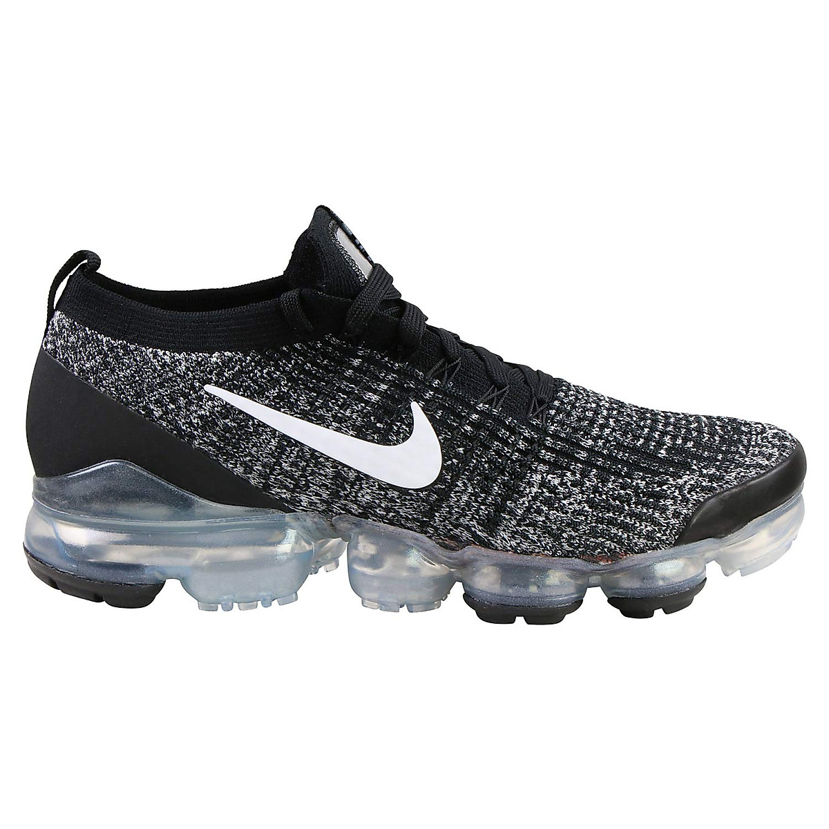 Nike Mens Air Vapormax Flyknit 3 AJ6900 002 - Size 7 Black/White-Metallic Silver