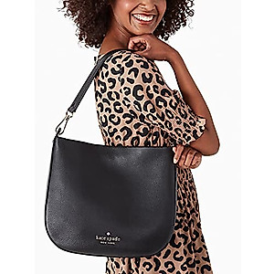 Kate Spade New York Lexy Shoulder Bag Women's Leather Handbag (Black)