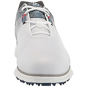 FootJoy Men's Pro|sl Sport Golf Shoe, White/Blue Fog, 10