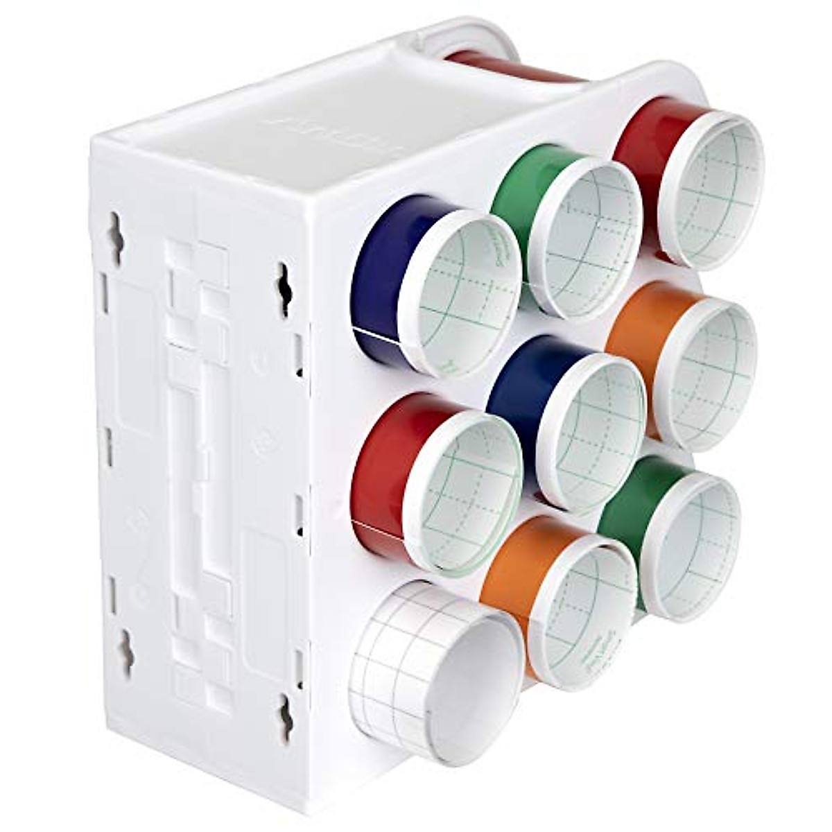 ArtBin 6866AG Mini Vinyl Storage Rack, Organizer up to 9 (5.5") Vinyl Rolls, White, 1 Rack