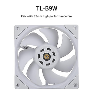 Thermalright Silver Soul 110 White Dual Tower CPU Air Cooler, 5x6mm Heat Pipes, TL-B9W PWM Fan, Aluminium Heatsink Cover, AGHP Technology, for AMD AM4/AM 5 Intel 1700/1150/1151/1200/2066