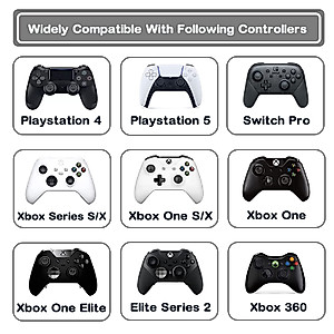 Precision Rings, Aim Assist Motion Controller 24PCS Precision Target Control Rings Suitable for PS4, PS5, Xbox One, Xbox Series X, Switch, Switch Pro Accessories 4 Different Strengths Motion Control