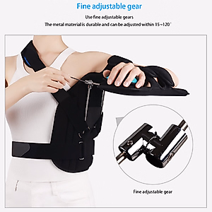 WILLQ Shoulder Abduction Sling Shoulder Immobilizer for Shoulder Injury Post-op Shoulder Arm Brace for Broken Fractured Bones Sublexion Surgery Dislocated Injury Support Broken Arm