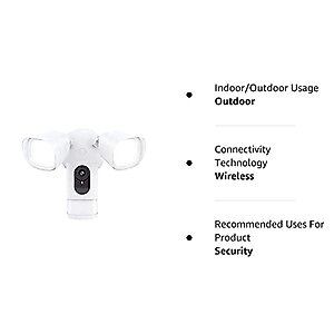 eufy Floodlight Cam 2, 2K, Built-in AI, 2-Way Audio, No Monthly Fees, 2,500-Lumen Brightness, Weatherproof, HomeBase Not Compatible, (Existing Outdoor Wiring and Junction Box Required) (Renewed)