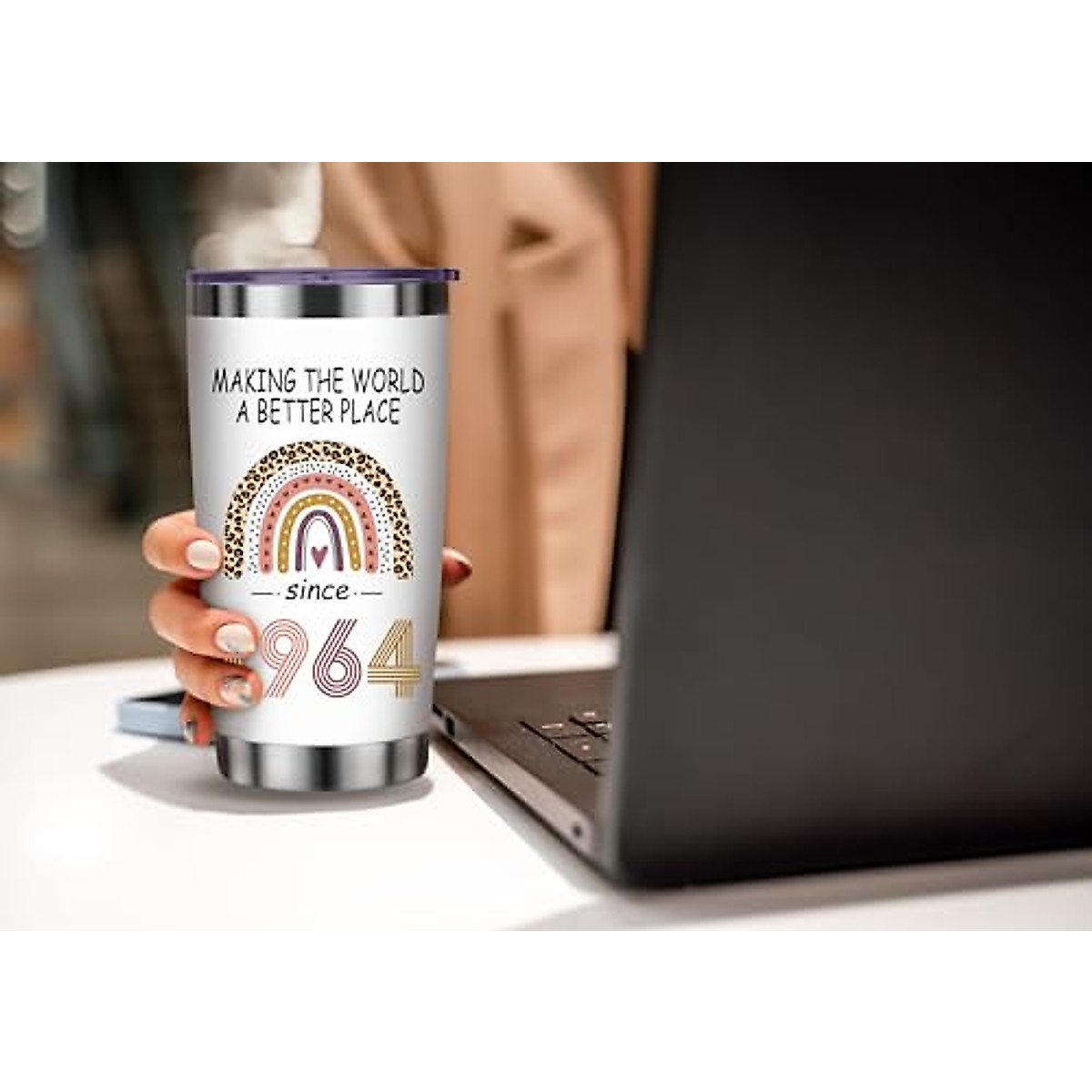 AYERMOYO 60th Birthday Gifts for Women,60th Birthday Gifts,60th Birthday Gift Ideas,Gifts for 60 year Old Woman,Cool Gifts for 60 Year Old Woman,60th Birthday Ideas-1964 Tumbler