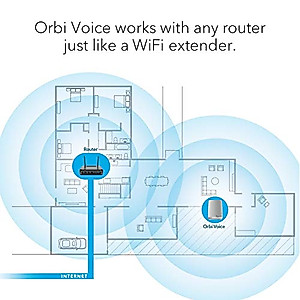NETGEAR Orbi Voice Smart Speaker & WiFi Mesh Extender with Amazon Alexa (RBS40V) - Discontinued by Manufacturer