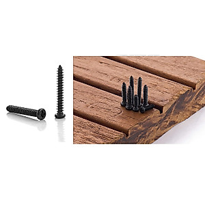 LBY 1000pcs M1.4 M1.7 M2 M2.3 Round Pan Head Self-Tapping Sheetmetal Screw Assortment Kit Round Head Self-Tapping Electronic Mini Wood Screws 10 Sizes Combination Metal Black