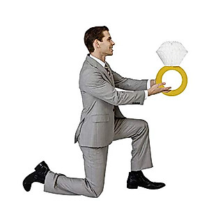 Glitter Gold Honeycomb Diamond Ring Hanging Decorations (3 Pieces) Bachelorette Party Engagement Party Bridal Shower Wedding Anniversary Supplies