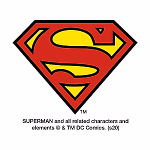 Superman Thin Blue Line Flag Shield Logo Stainless Steel Tumbler 20 oz Coffee Travel Mug/Cup, Vacuum Insulated & Double Wall with Leakproof Sliding Lid | Great for Hot Drinks and Cold Beverages