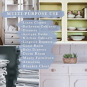 Lavender Scented Drawer Liners for Dresser 8 Sheets, Cabinet Liners for Shelves, Double-Sided Pattern Shelf Paper, Non Adhesive Shelf Liners for Bathroom, & Closets 16.5" X 22.8"