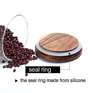 KKC HOME ACCENTS Tall Borosilicate Glass Spaghetti Storage Jar,Pasta Canister,Noodle Holder,Sealed Container with Wooden Lid,63 Fluid Ounces