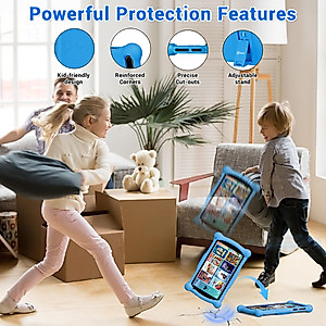 Contixo Kids Tablet V10, 7-Inch HD for Ages 3-7 - Toddler Tablet with Camera, Parental Control, 32GB Storage, WiFi, 50+ Disney Storybooks & Stickers, Kid-Proof Case & Stylus - Blue