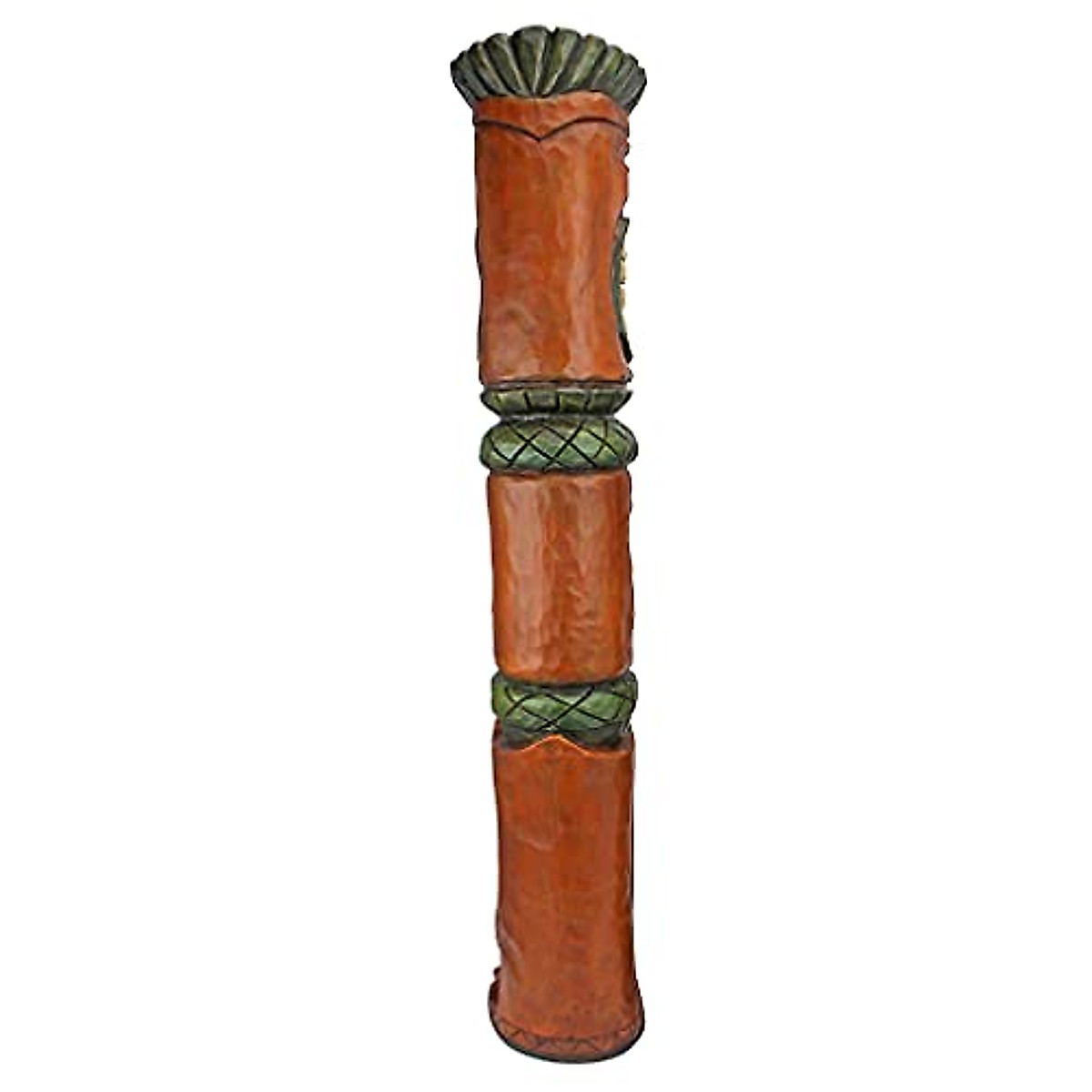 Design Toscano CS22670 Aloha Hawaii Tiki: Moai Haku Pani Sculpture, 5.5"D x 5.5"W x 31"H, woodtone