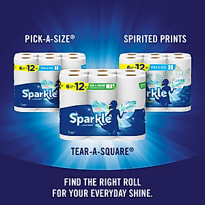 Sparkle® Tear-A-Square® Paper Towels, 2 Double Rolls = 4 Regular Rolls, 2 Count (Pack of 1)