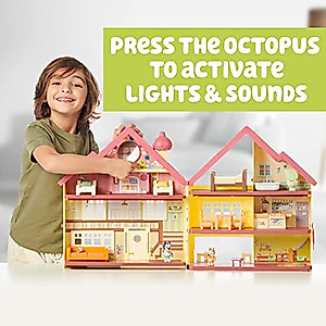Bluey Ultimate Lights & Sounds Playhouse with Two posable Figures and Accessories | Heeler Home
