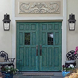 Luminzone Outdoor Lights Fixtures Wall Mount, Outdoor Wall Lantern with Clear Glass Waterproof Outside Exterior Wall Sconce Lights Fixture for House, Front Porch, Patio ，2 Pack