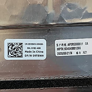 NODRLIN New 09T8WH Bottom Cover Lower Case for Dell Alienware Area-51M 51M R2(White)