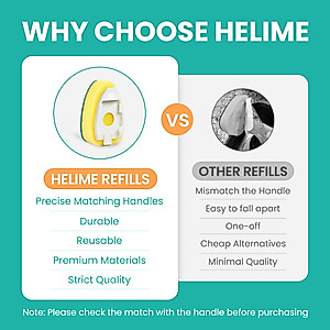 Non Scratch Dishwand Refills Handle, Dish Wand Refill Pack, 6 Heavy Duty Replacement Sponge Heads Set, Soap Dispenser Scrubbers, Dishwashing Scrub Dispensing Brush Pads, Dishwasher Cleaning Tool kit