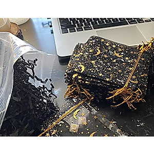 100 Mixed Organza Jewelry Gift Pouch Candy Pouch Multi Drawstring Wedding Favor Bags OZ8H (3.5x4.7 inch, moon star)