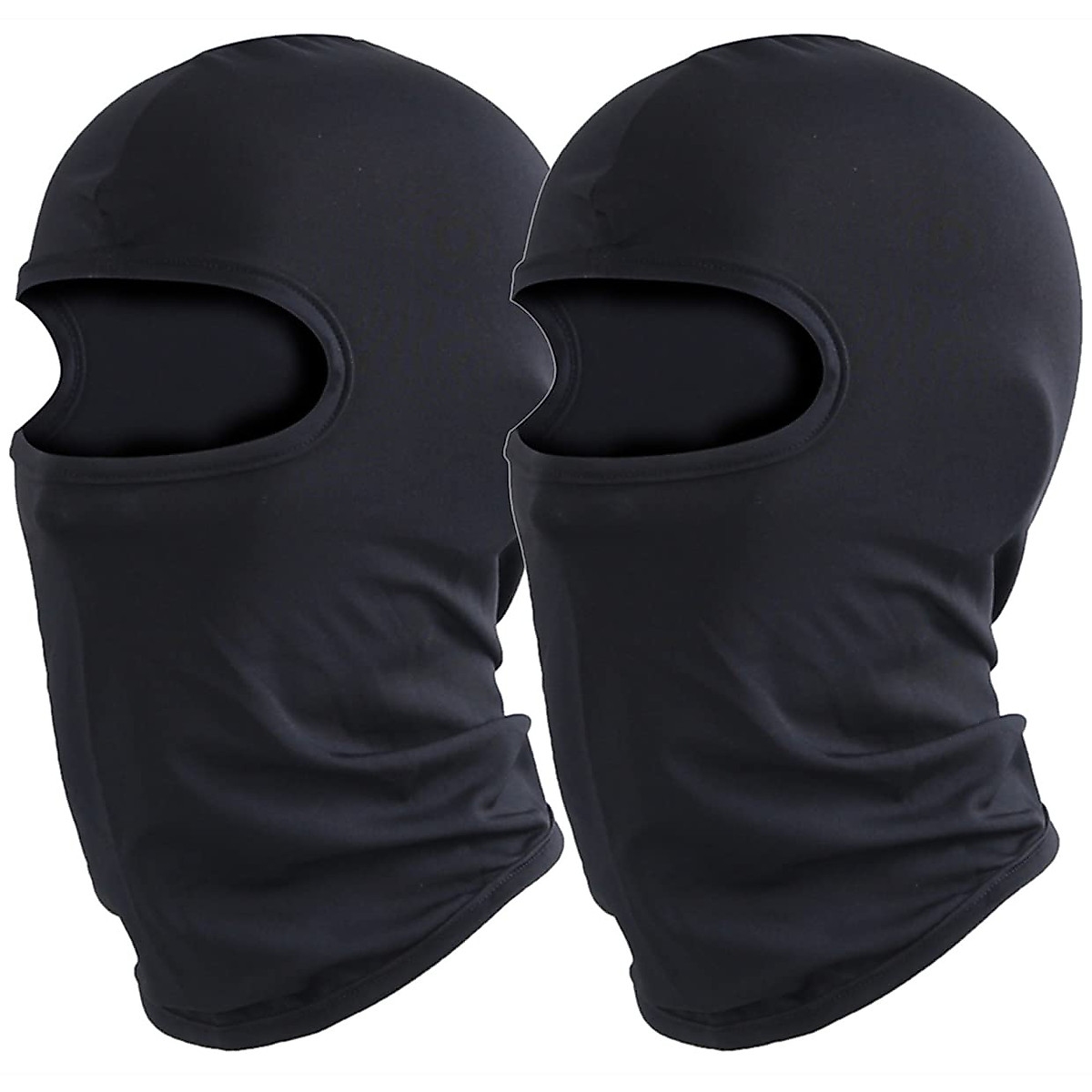 Balaclava Ski Mask Face Cover Full Head Mask Windproof Sun UV Protection Outdoor Sport Ski Scarf Cycle Cap Men Women, 2 PCS (Black + Green)