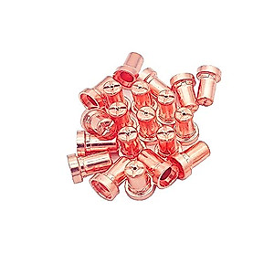 Donwind 80pcs PT-31 JG-40 WSD-LG40 Plasma Electrode Tips Nozzle Extended Shroud Shield Cup Kit Fit Cut 50D 50 40 Plasma Cutter
