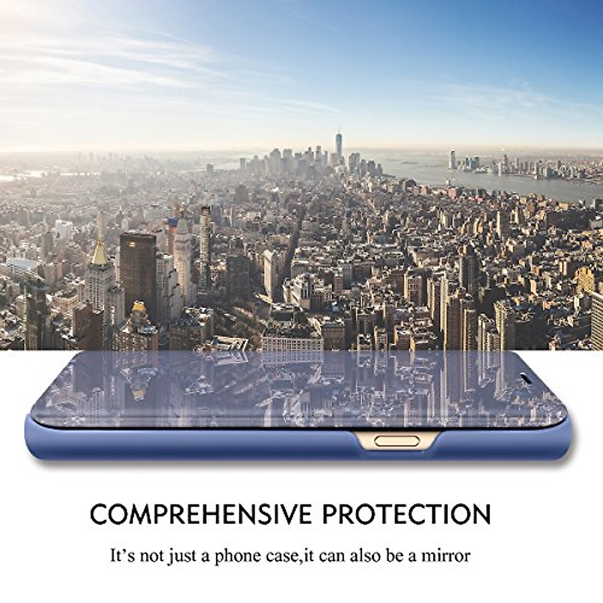 Samsung Galaxy S20 Case - Flip Leather Cover with S-View Mirror, Kickstand & Anti-Scratch Protection