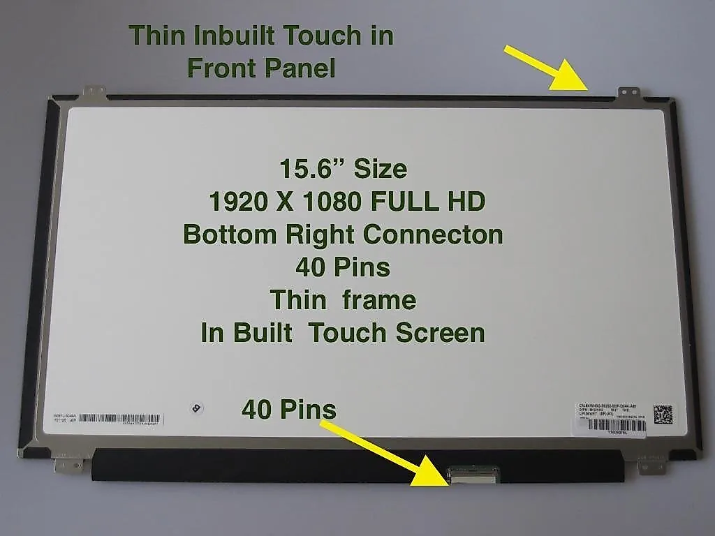 New Pavilion Notebook 15-AU165CL 15.6" Replacement Touch On-Cell LCD LED Display Screen