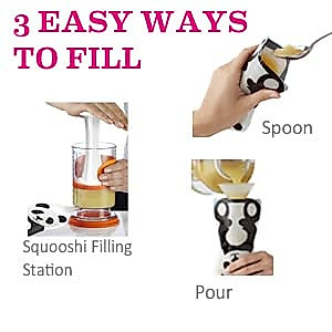 Squooshi Reusable Baby Food Pouches - 10 Pack - Baby Food Storage - Pouches Toddler - Refillable Squeeze Pouch for Kids (Robots/Bikes))