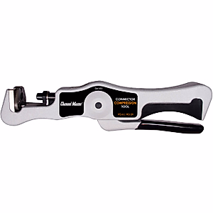 Channel Master Coaxial Connector Installation Kit - Weatherproof Connectors & Installation Tools for Standard, Dual, Tri & Quad Shield Cables, Ideal for Digital HDTV Antenna Installation