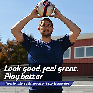 Vizari Velez Jersey for Men and Women | 100% Polyester Adult Soccer Goalie Jersey for Exceptional Performance Navy