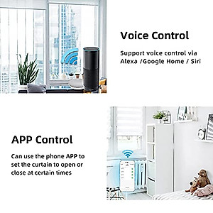 Blindsmart Smart Blinds Motor 110V Roller Shade DIY Motorization Kit for Window Blinds Compatible with Alexa Google Home Control for Roller Shade Tube 40/50/55 mm (50mm Tube, with 9-Channel Remote)